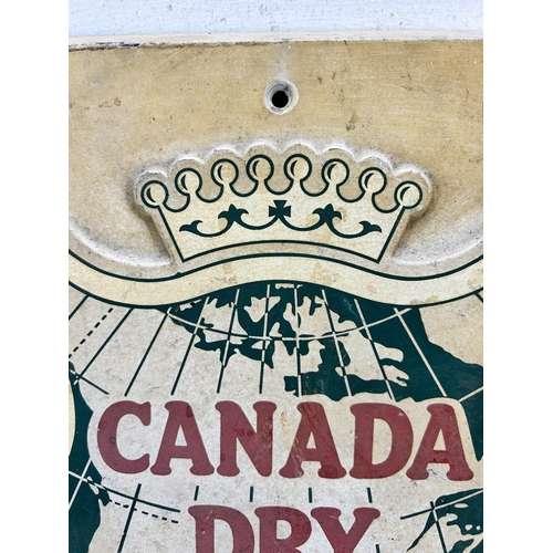A vintage Cowling London 'Canada Dry' cast metal advertising sign ...