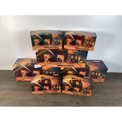 Seven boxed Matchbox Models of Yesteryear Fire Engine Series diecast ...