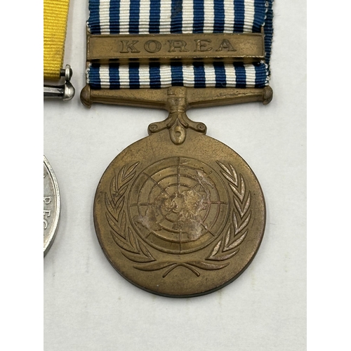 Three WWII Canadian medals presented to SE-100730 R. W. Vallee, one War ...