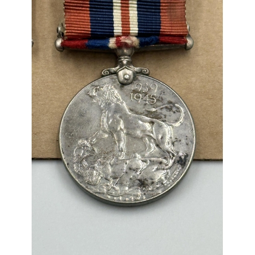 Three WWII Canadian medals presented to SE-100730 R. W. Vallee, one War ...