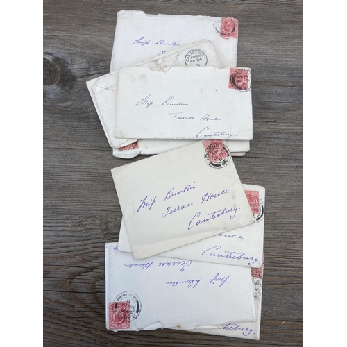 A large collection of early 20th century handwritten letters with ...