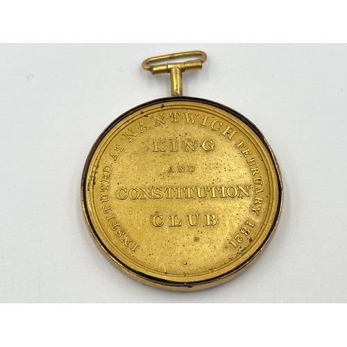A George IV King And Constitution Club Instituted At Nantwich February ...