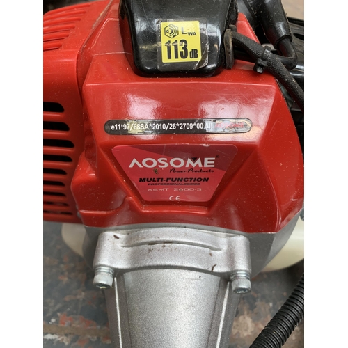 An Aosome ASMT 2600-3 petrol garden multitool