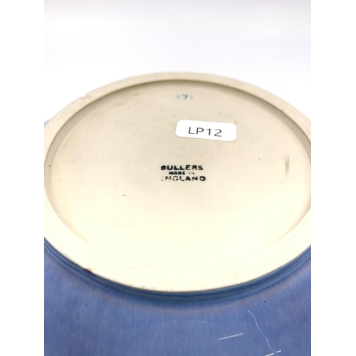 Two pieces of mid 20th century Bullers studio pottery - largest approx ...