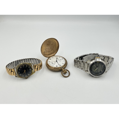 Three watches, one vintage Cardinal Deluxe Antimagnetic mechanical ...