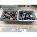 Two boxes containing hand tools to include, Talco plane, Stanley ...