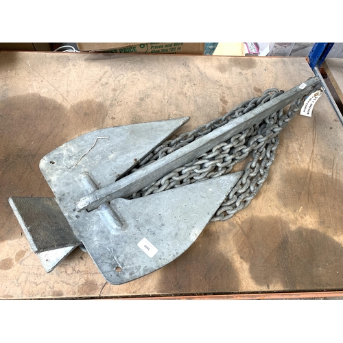 A 25 tonne boat anchor with 10m chain
