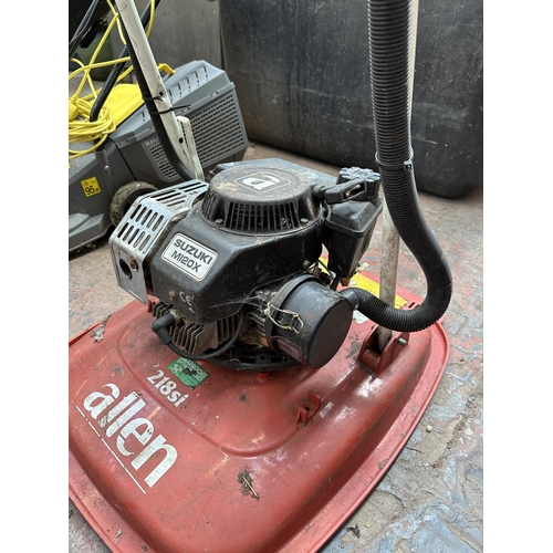 An Allen 218SI hover mower with Suzuki M120X petrol engine