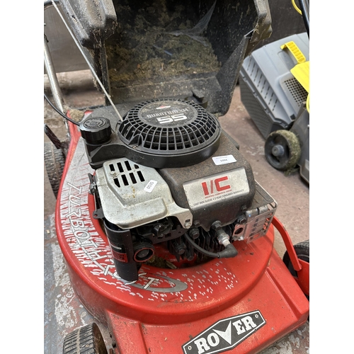 A Rover self propelled petrol lawnmower with Briggs & Stratton petrol ...