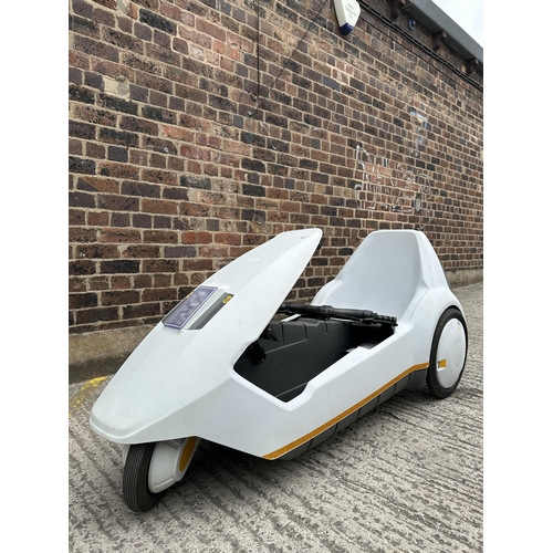 A Sinclair C5 pedal assist electric recumbent tricycle - serial no ...