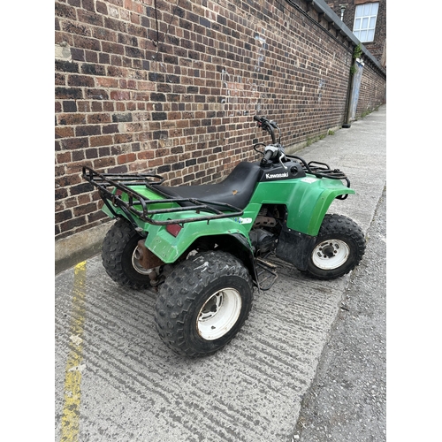 A Kawasaki KLF 220 quad bike