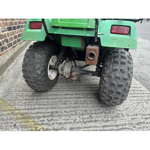 A Kawasaki KLF 220 quad bike