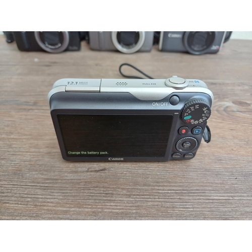 Six Canon PowerShot compact digital cameras, one A3300IS 16mp, one ...