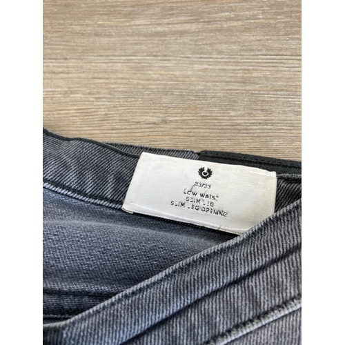 Eight pairs of Belstaff men's denim jeans - sizes range from 31 - 34