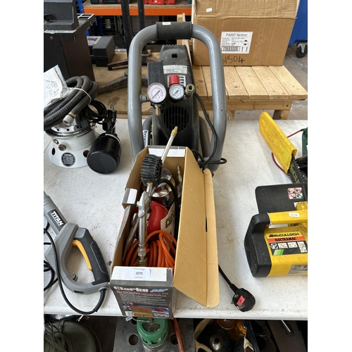 Two items, one boxed Clarke Air Kit 1000 5pc Air Tool Kit and one ...