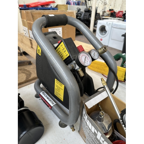 Two items, one boxed Clarke Air Kit 1000 5pc Air Tool Kit and one ...