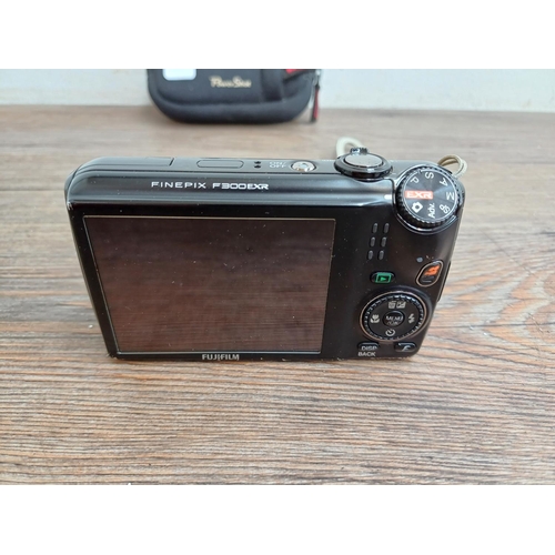 A cased Fujifilm FinePix F300EXR 12mp compact digital camera