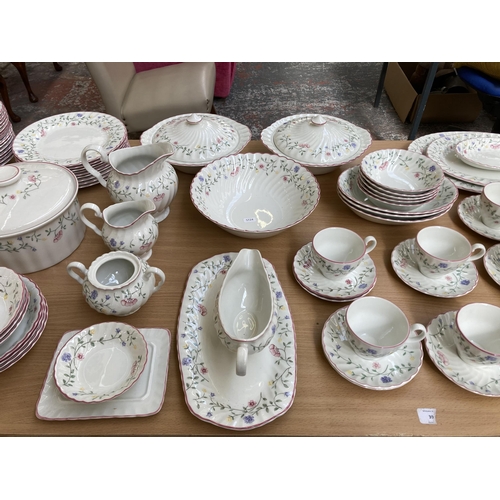 A large collection of Johnson Brothers Eternal Bow ceramic dinnerware