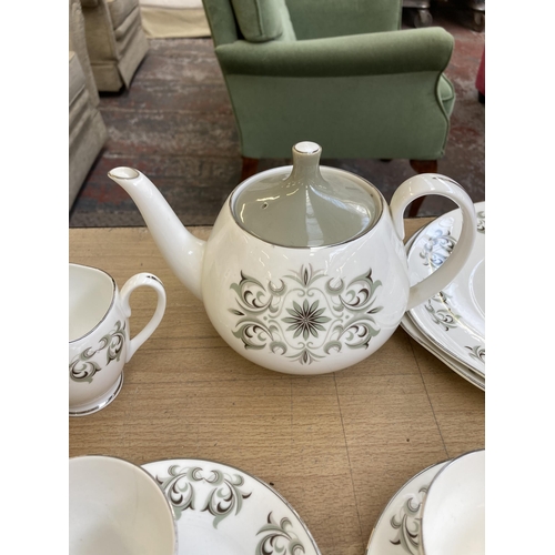 A collection of ceramics comprising thirty four piece Royal Adderley ...