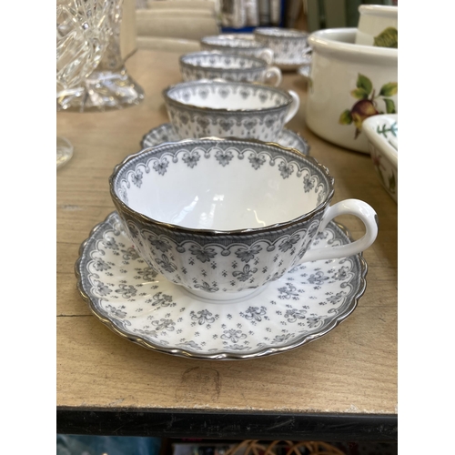 A collection of ceramics comprising thirty four piece Royal Adderley ...