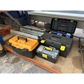 Six tool boxes containing tools to include spanners, chisels ...
