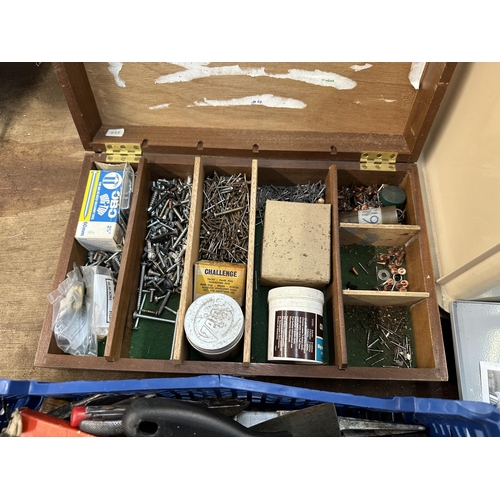 A collection of hand tools to include WorkZone tap and thread cutting ...