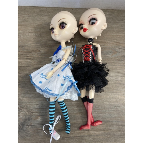 Two 6th Sense Tangkou Dolls limited edition of 2000 dolls with ...