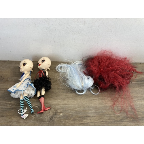 Two 6th Sense Tangkou Dolls limited edition of 2000 dolls with ...