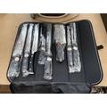A cased Prima Profiline eight piece chef's knife and carving set