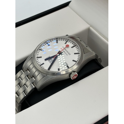 A boxed Mondaine SBB CFF FFS Official Swiss Railways stainless steel ...