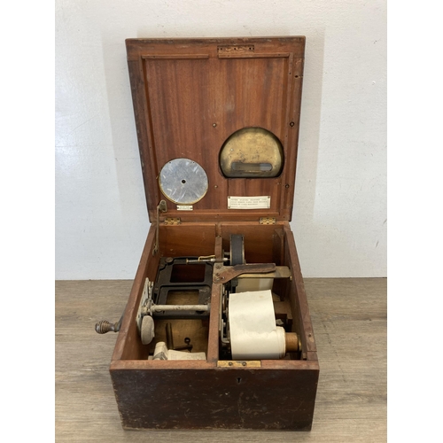 An early 20th century Gledhill-Brook Time Recorders of Huddersfield ...