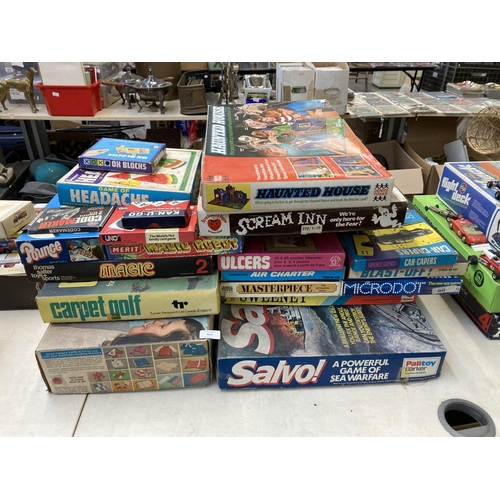 A collection of mid/late 20th century boxed board games to include ...