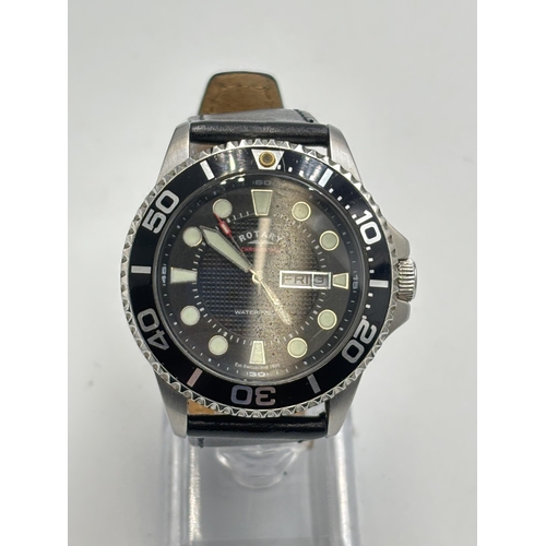 A boxed Rotary Chronospeed waterproof quartz men's wristwatch - No ...
