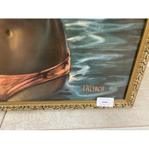 A mid 20th century gilt framed J. H. Lynch print, titled 'Water Nymph ...