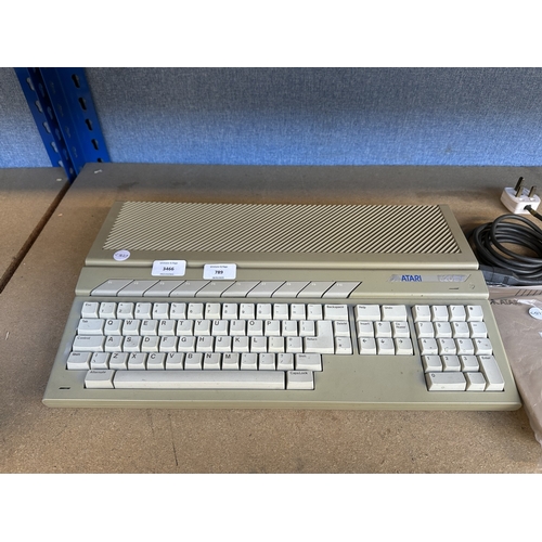 A late 1980s/early 1990s Atari 520STE 16-bit personal computer with ...