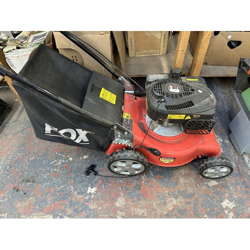A Fox Little Sod lawn mower with Wolf 80cc engine