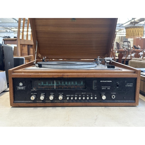 A stereo system comprising Goldring Lenco GL75 four-speed transcription ...