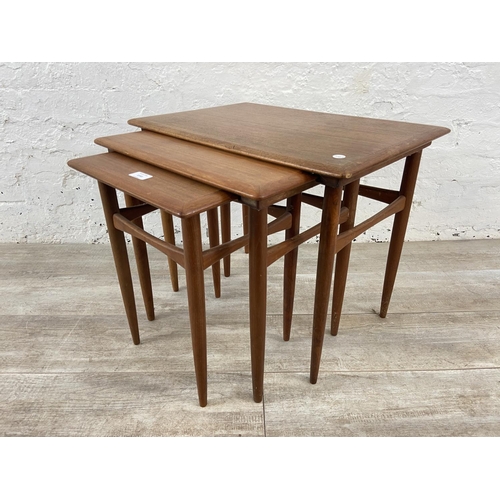 A 1960s Kai Kristiansen for Skovmand & Andersen teak nest of tables ...