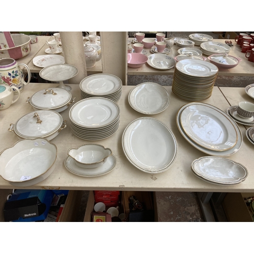 Forty three pieces of French Limoges dinnerware