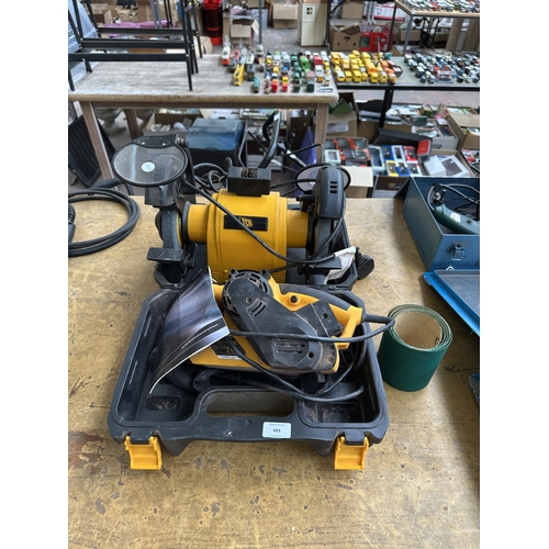 Two JCB electric power tools, one JCBD-BS900 belt sander and one JCBD ...