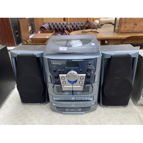 Two Neostar HF-638PE/BT stereo systems with speakers with one remote ...