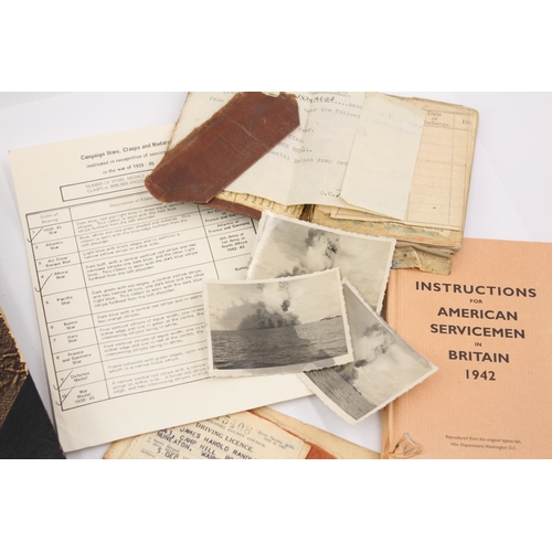 A collection of WWII era militaria to include photos, Soldiers Service ...