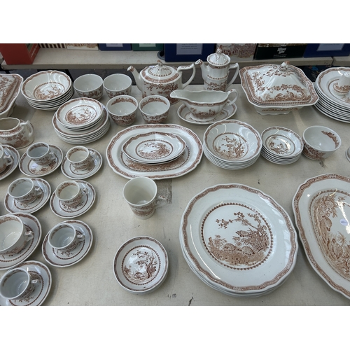 A collection of Furnivals Quail ceramic dinnerware to include two ...
