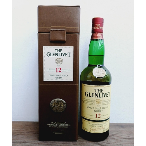 A presentation boxed 70cl bottle of George & J.G. Smith Ltd. The Glenlivet 12 year old single malt S