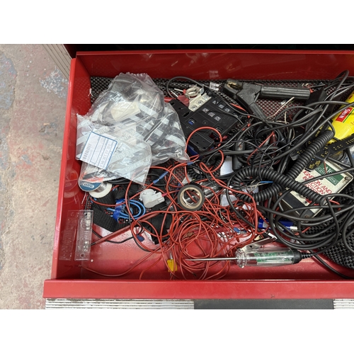 A Sealey Premier tool chest on castors with contents - approx. 155cm ...