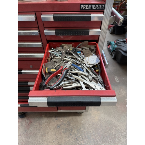 A Sealey Premier tool chest on castors with contents - approx. 155cm ...