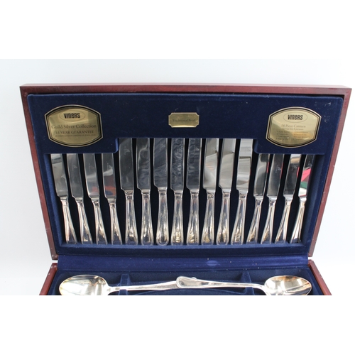 A Viners Guild Silver Collection Traditional Bead canteen of silver ...