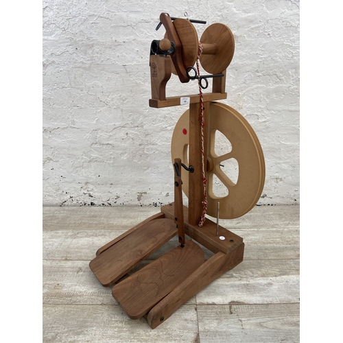 An Ashford of New Zealand Kiwi 2 beech spinning wheel - approx. 82cm ...