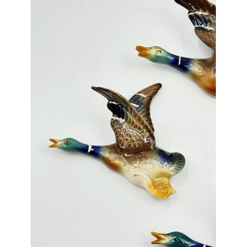 Three Jema of Holland flying duck graduating wall plaques - largest ...