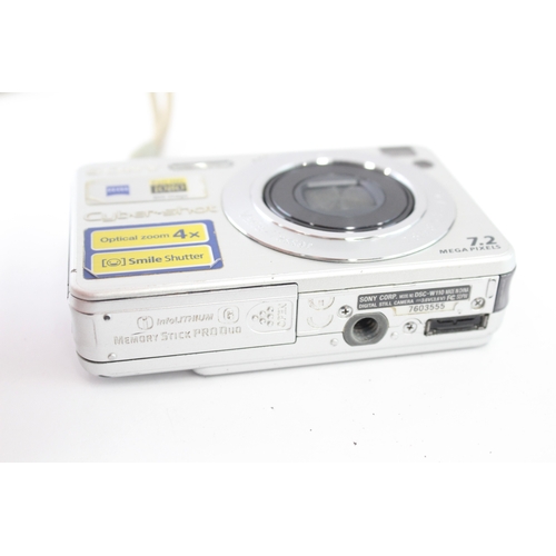 A Sony Cyber-shot DSC-W110 7.2mp compact digital camera